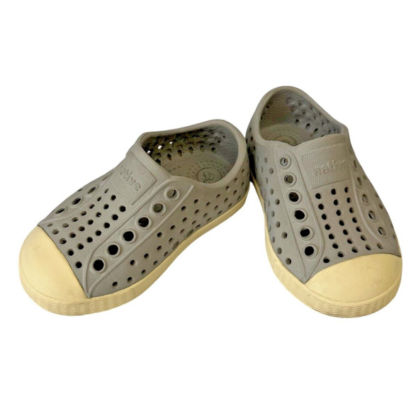 Native | Shoes | Native Jefferson Toddler C 4 Shoe Gray White Slipon ...